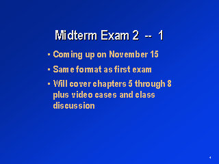 Midterm Exam 2 -- 1